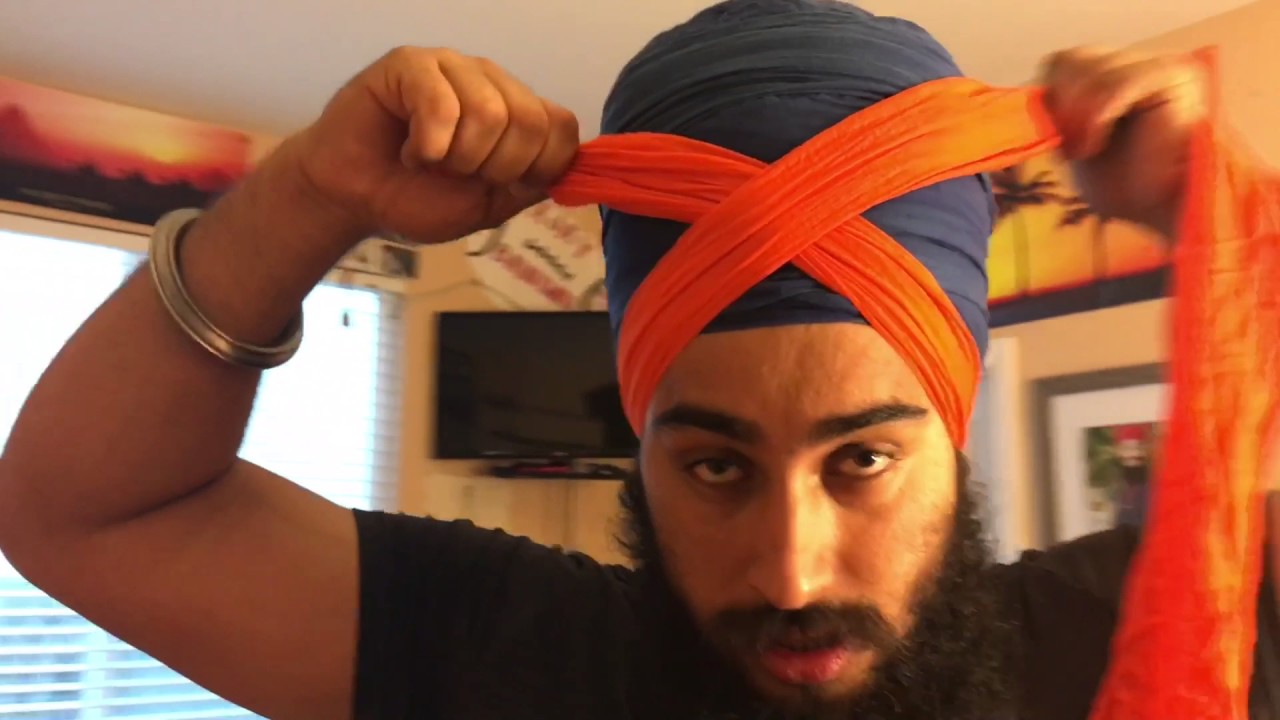 How to tie a Dumalla. Tutorial by Mohanbir Singh. - YouTube