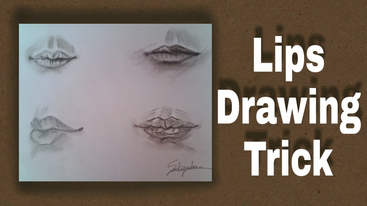 How to draw Lips For Beginners | Easy way To draw lips | lips Drawing ...