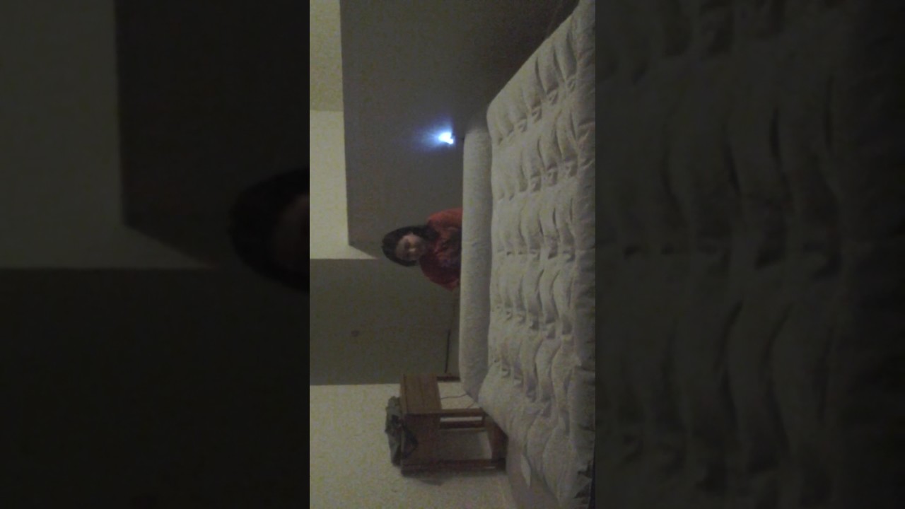 The girl with a water bed - YouTube