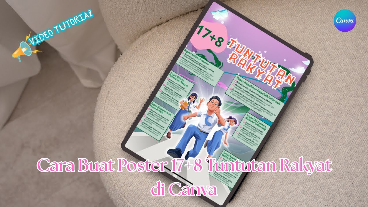 Tutorial Buat Poster 17+8 Tuntutan Rakyat di Canva - YouTube