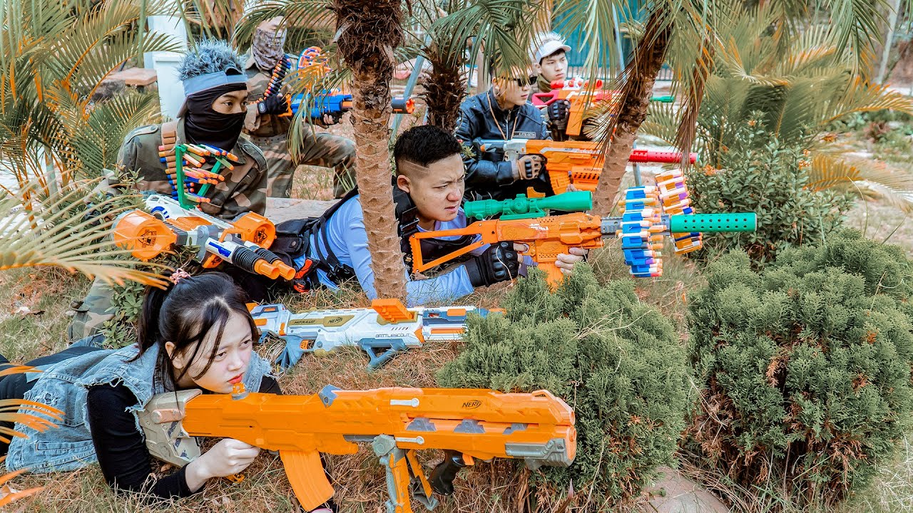 LTT Nerf War : Elite Warrior SEAL X Nerf Guns Fight Crazy Dr. Lee The ...
