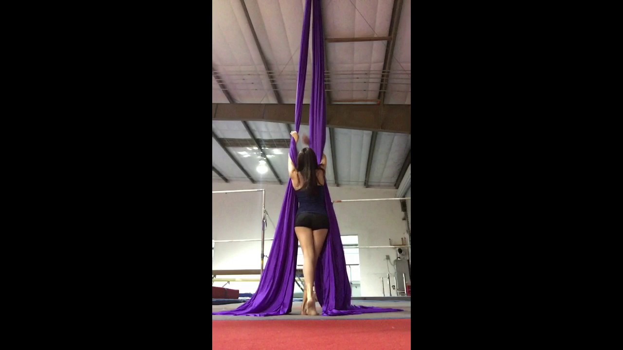 Aerial silks routine- Dangerous Woman by Ariana Grande - YouTube