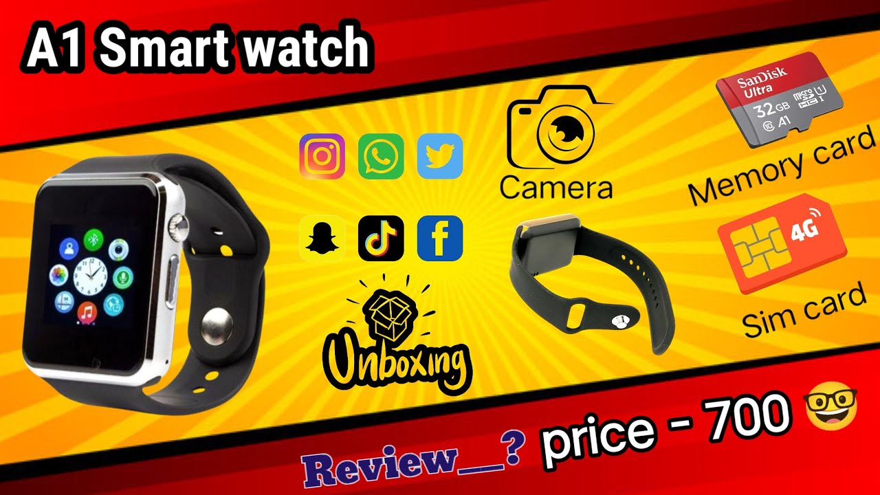 A1 Smartwatch Sim card Review ️‍🔥 #smartwatch #unboxing #shorts - YouTube