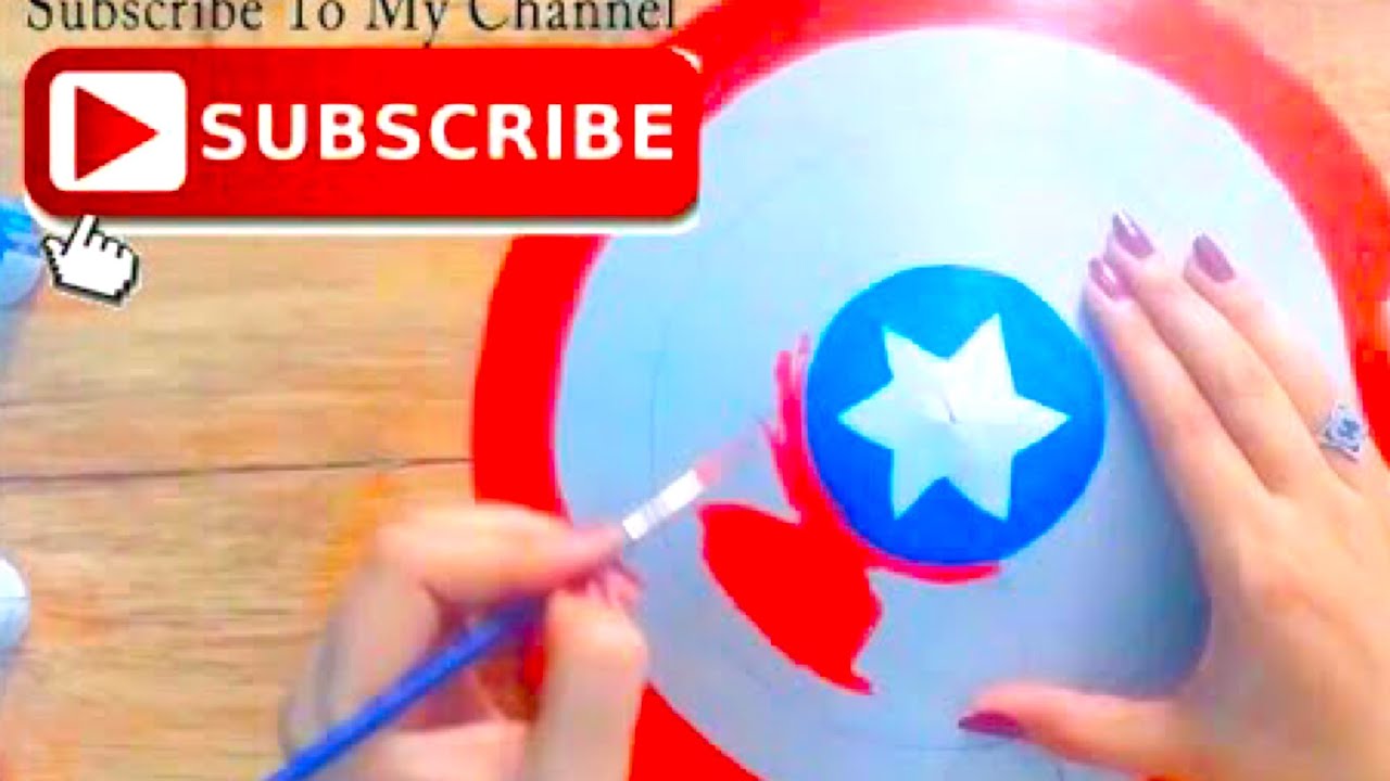 Avengers CRAFT for kids | genius way to Make captain america shield ...