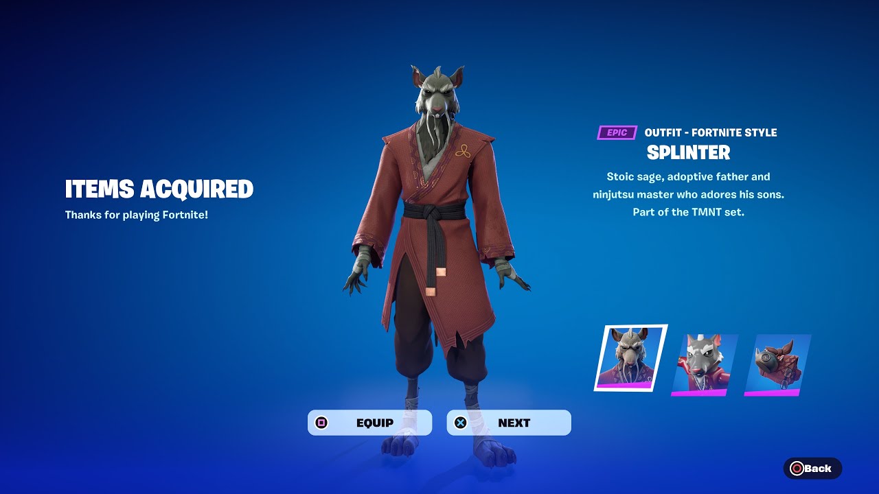 HOW TO GET TMNT SPLINTER SKIN IN FORTNITE! - YouTube