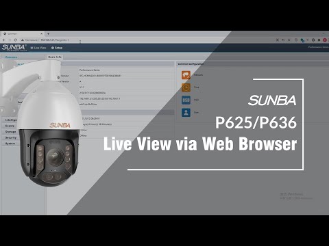 [Performance Series] How to watch live view of the Sunba Performance Series camera via web browser?