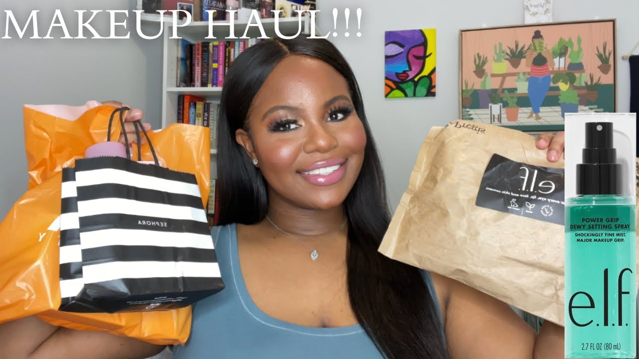 MAKEUP HAUL | FT ELF POWER GRIP SETTING SPRAY + Sephora + ULTA + More ...