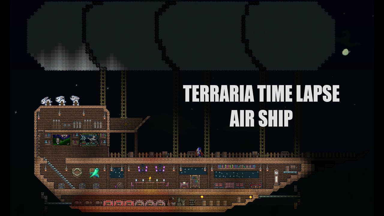 Terraria Time Lapse Air Ship - YouTube