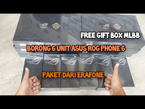 Borong 6 unit Asus ROG Phone 6 Free Gift BOX MLBB - YouTube