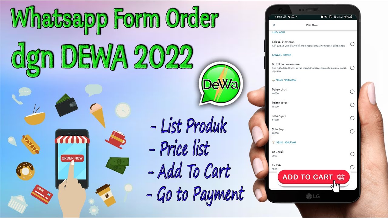 WA Form Order, MEMBUAT FORMULIR PEMESANAN BARANG DI DEWA 2022 - YouTube