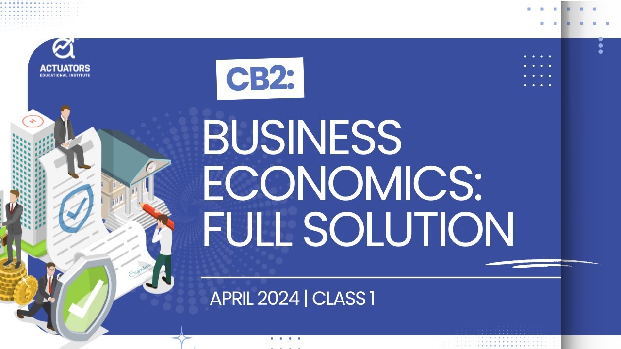 CB2 APRIL 2024 | Class 1 | Full Solution | By Shivangee Agarwal | IFoA ...