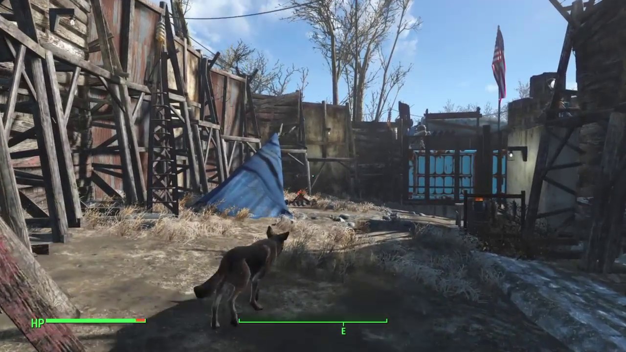 Fallout 4 Sanctuary Small Riverside Boxcar Build - YouTube