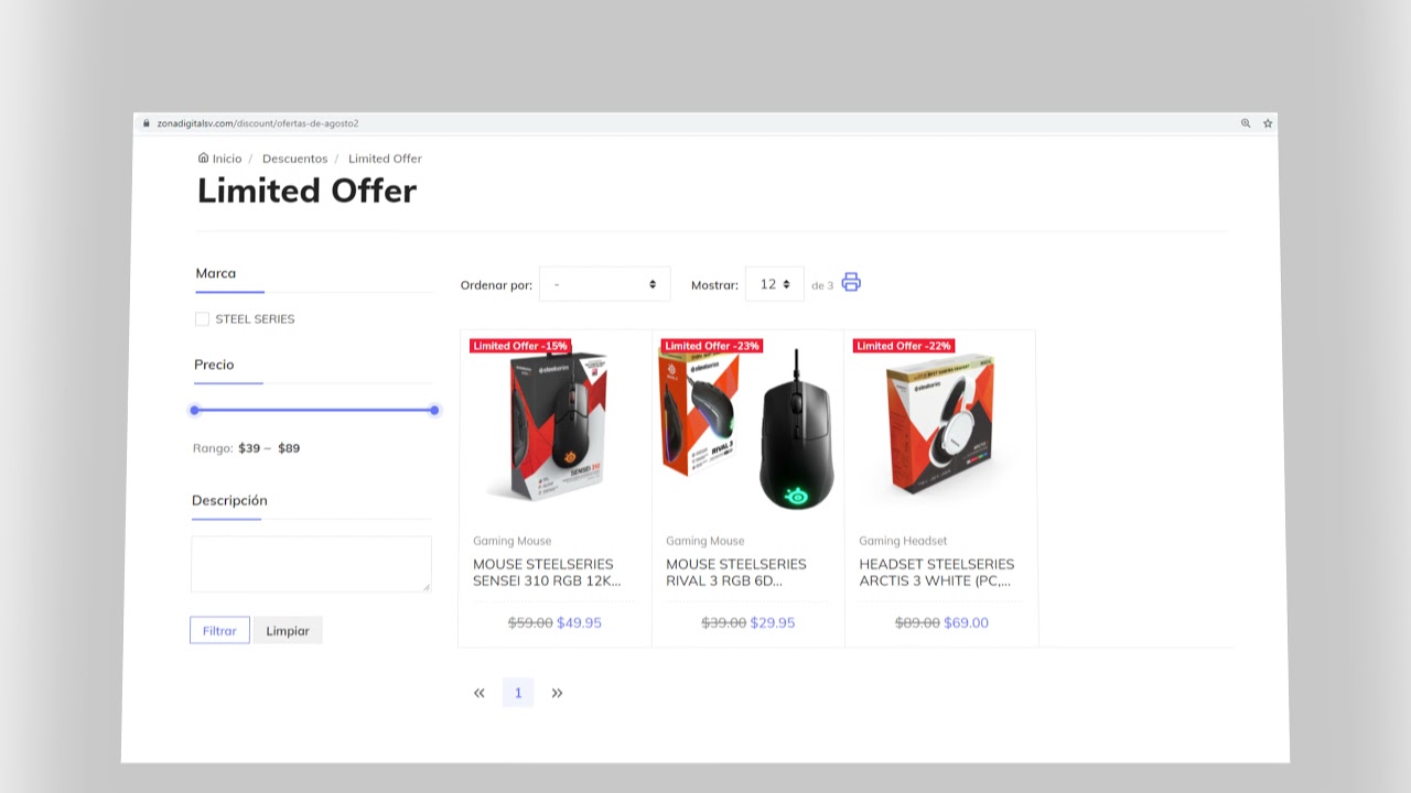 Webstore Zona Digital El Salvador - PC Hardware para Gaming y ...