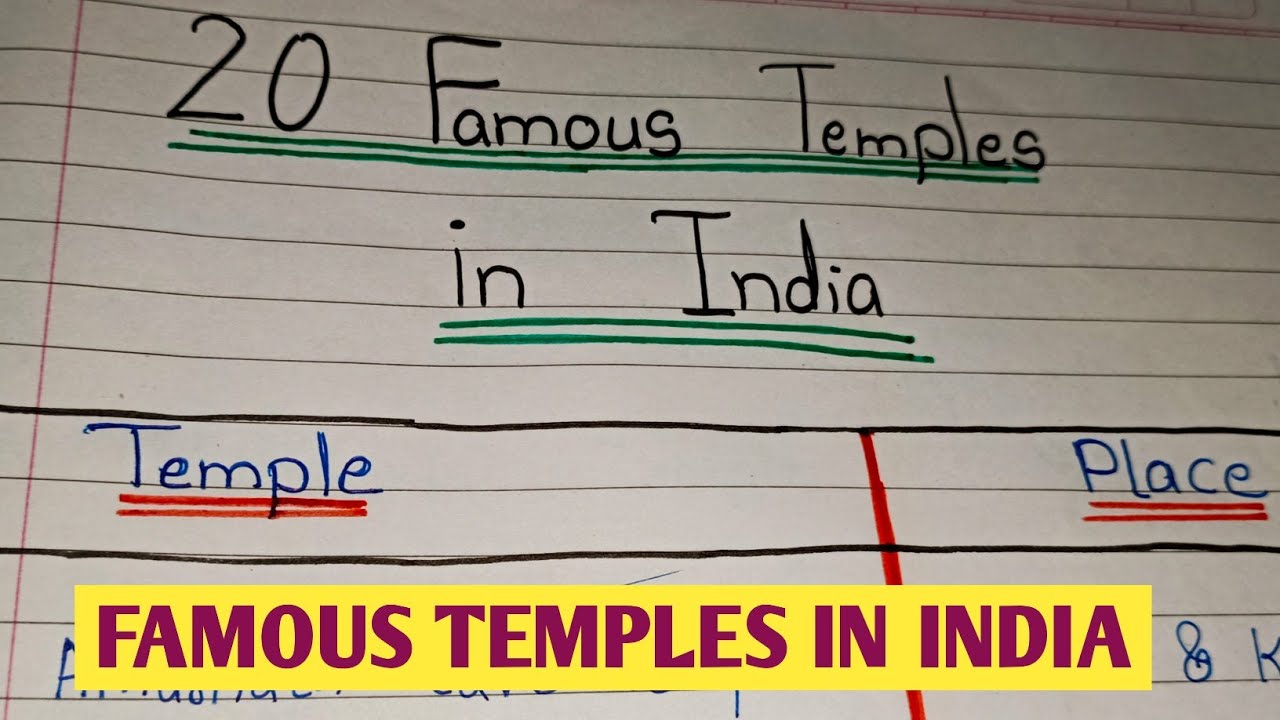 20 Famous Temples in India // Famous Temples Names in India // Names of ...