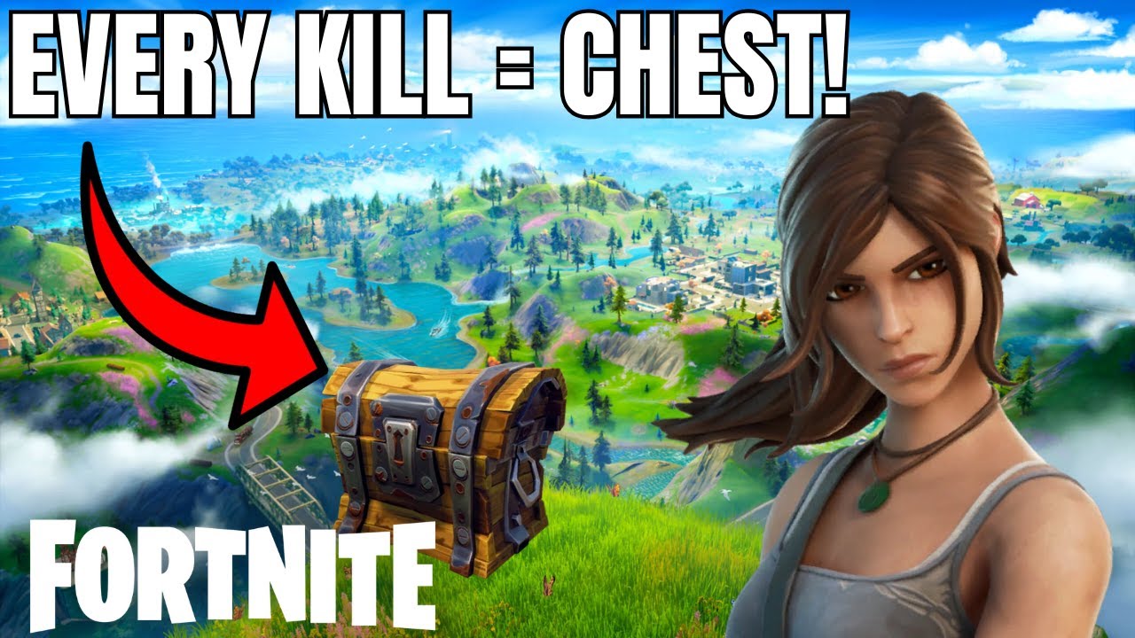 Fortnite, BUT EVERY Kill = Open A Chest! - YouTube