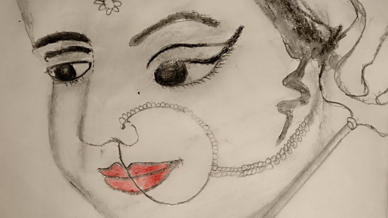 how to draw Ma Durga drawing easy step by step// Navratri festival ...