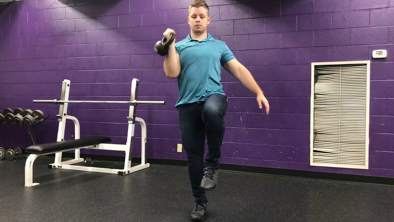 Single-Leg RDL + Kettlebell Clean & Press - YouTube