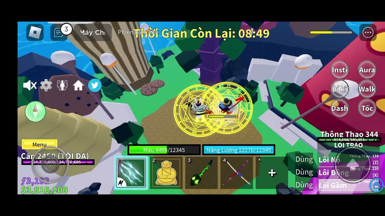 Đi raid mochi ảo ma và đi đánh boss tushita :o - YouTube