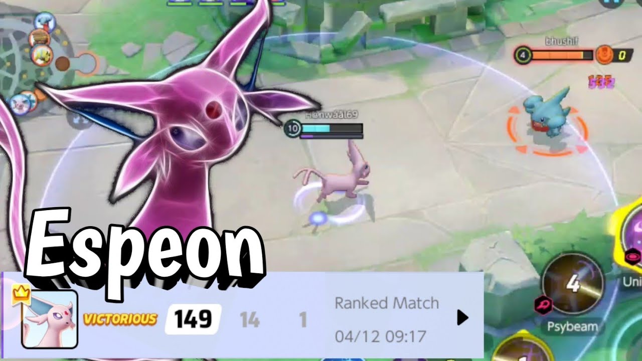 Pokemon UNite || Solo rank espeon be like 😱😱 - YouTube