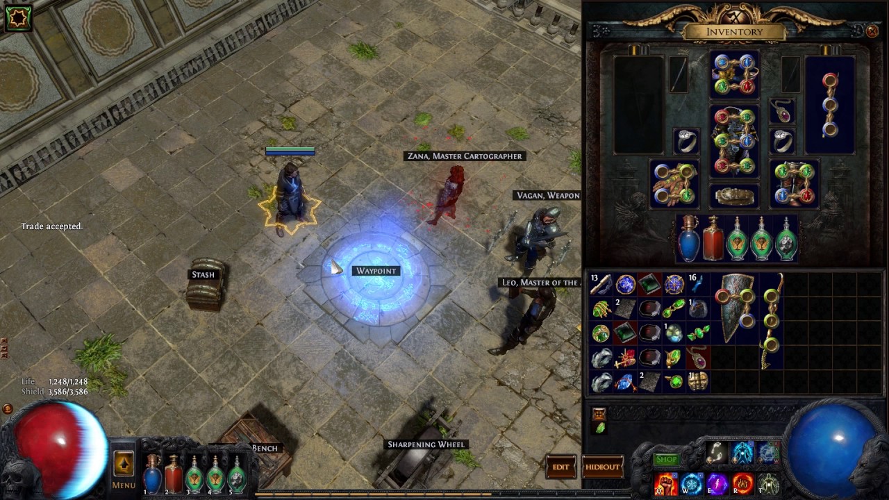 Path of Exile - How to Dual Wielding Melee Weapons with Wands - YouTube