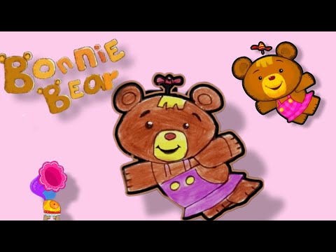 How to draw Bonnie Bear @BabyFirstTV - YouTube