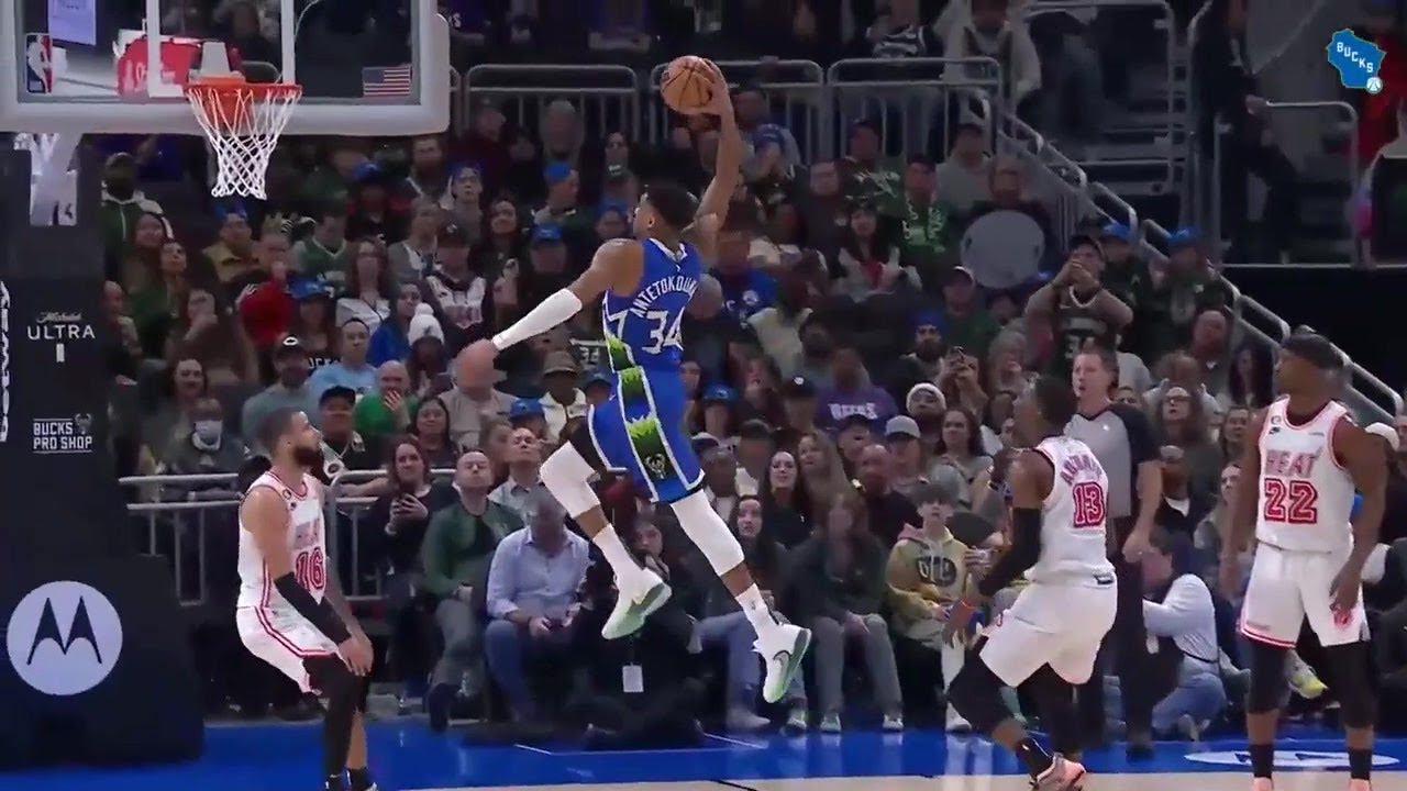 Giannis Antetokounmpo Best Dunks vs Miami Heat - YouTube