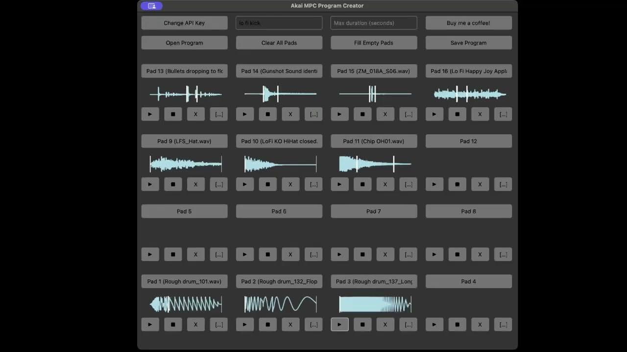 Akai MPC Program Creator (new GUI) - Quick and creative MPC kit builder! - YouTube