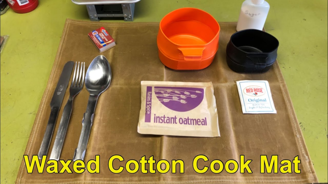 Waxed Cotton Cooking Mat - YouTube