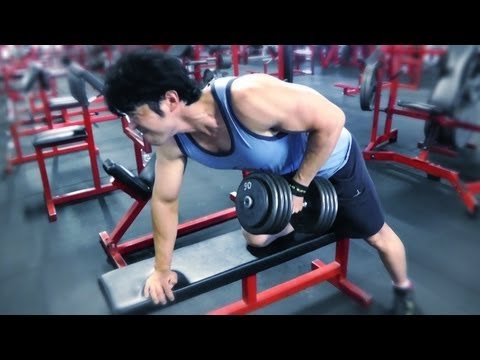 【How To Get A Big Back】 One-Arm Dumbbell Row For Middle Back ...