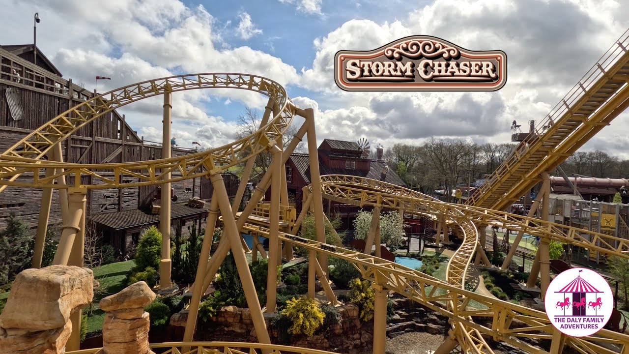 Storm Chaser on ride 4K POV in Tornado Springs at Paultons Park - YouTube