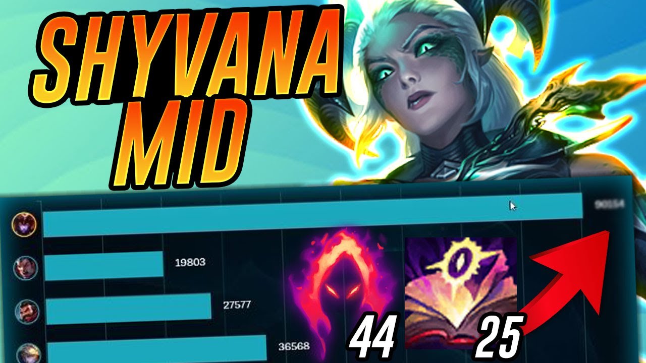The ONE SHOT AP Shyvana Mid Build! Almost 100k Damage! - YouTube