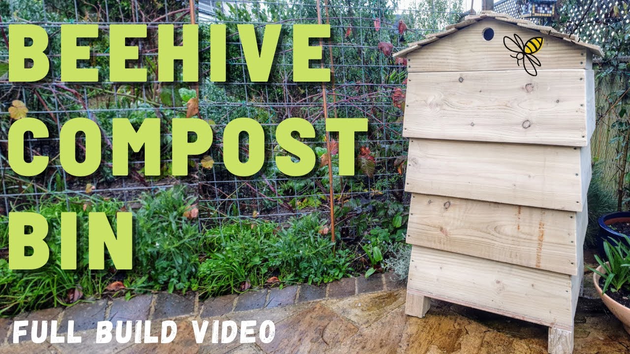 BEEHIVE garden compost container | Full build "how to" video - YouTube