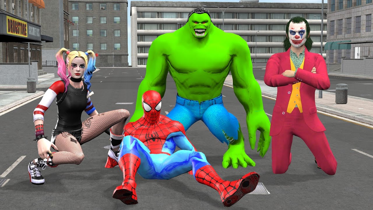 TEAM SPIDER-MAN vs Bad Guy Team Joker | Rescue Superheroes Story Funny Animation - YouTube