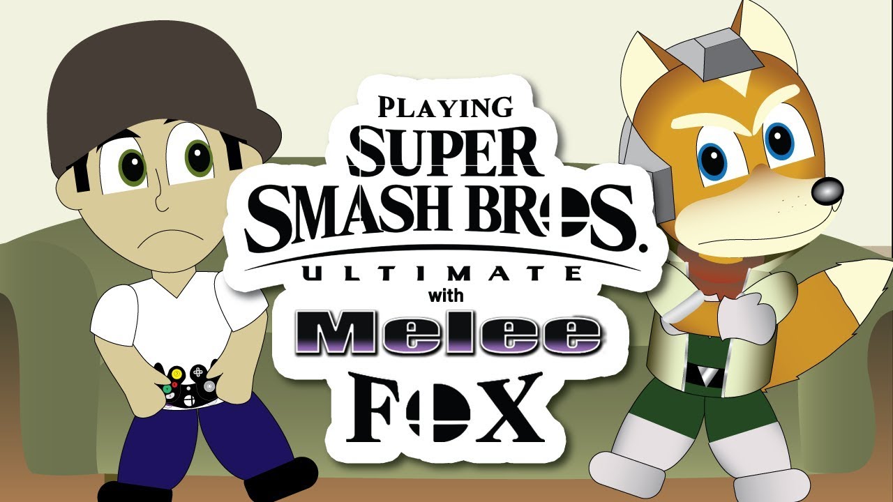 Playing Super Smash Bros. Ultimate with MELEE Fox - YouTube