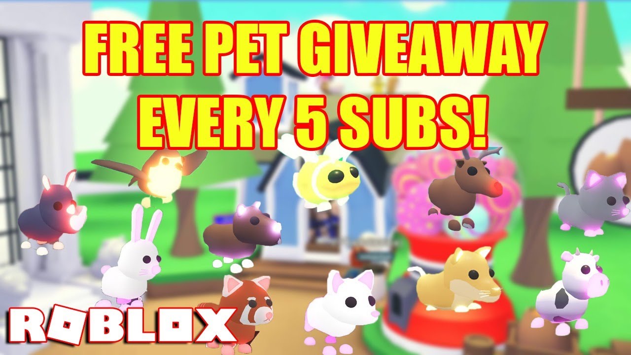 🔴Roblox Adopt Me Live Free Legendary Pets + More Giveaway! | Roblox ...