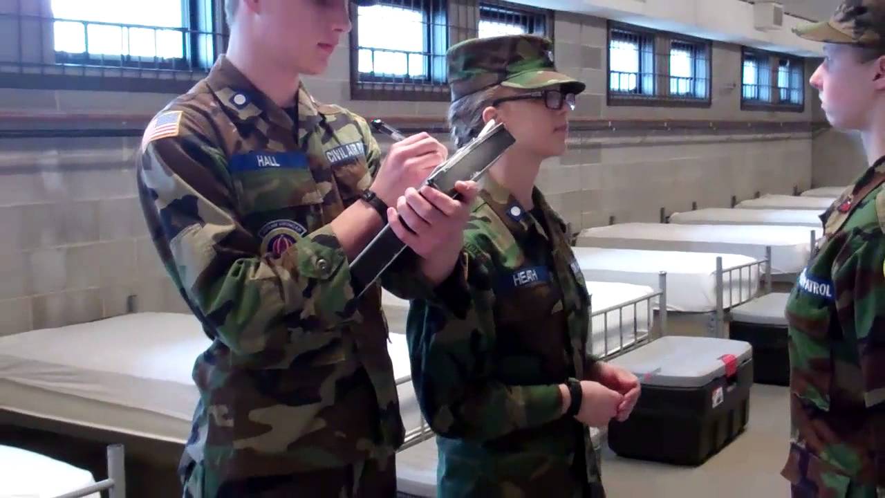 The Stan Eval team inspects C/A1C Shania Sabanjo from the Anoka County ...