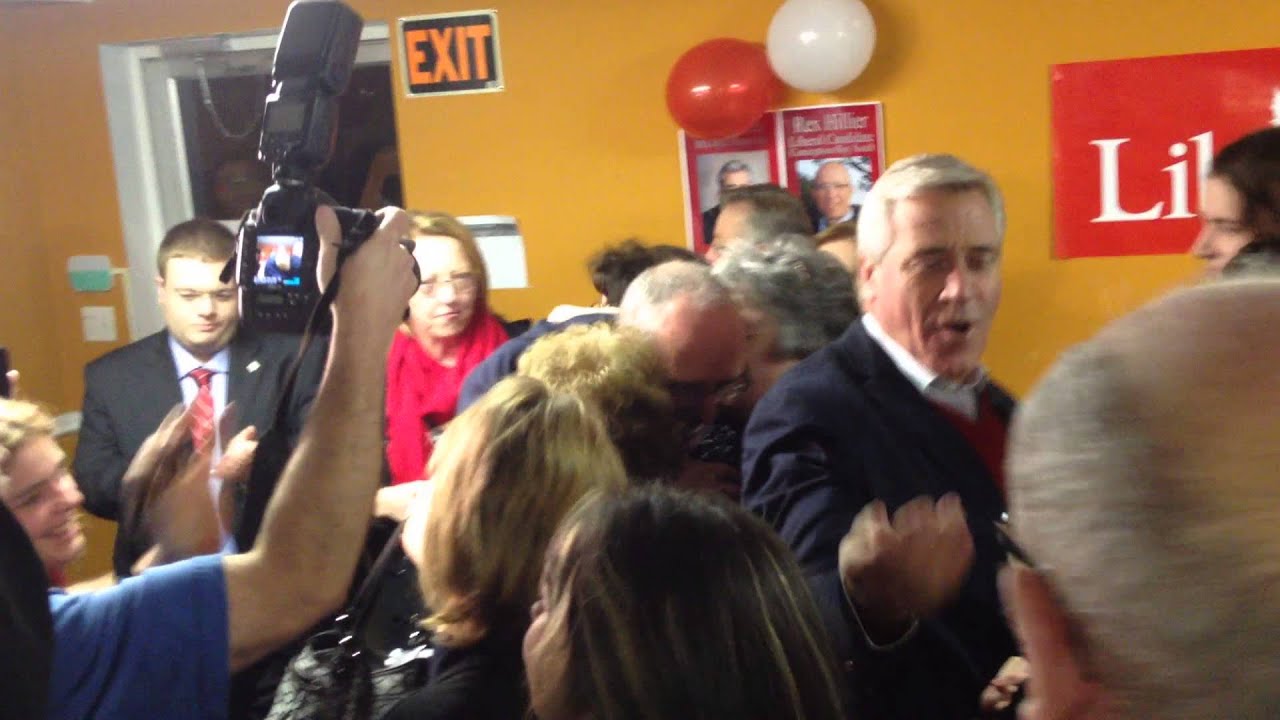 NL Liberal Leader Dwight Ball & Rex entering CBS Liberal Campaign ...