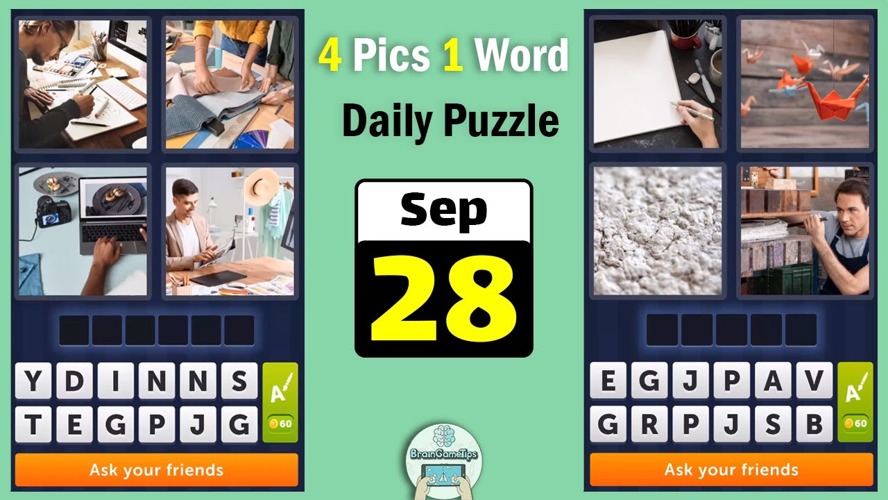 4 Pics 1 Word September 28 2022 Daily Puzzle Answer - YouTube