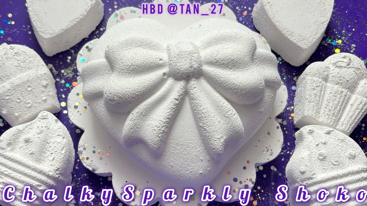 チョークASMR/ Plain Jane Fluffy Goodness🤍Oddly Satisfying Gym Chalk Crush🤍 ...