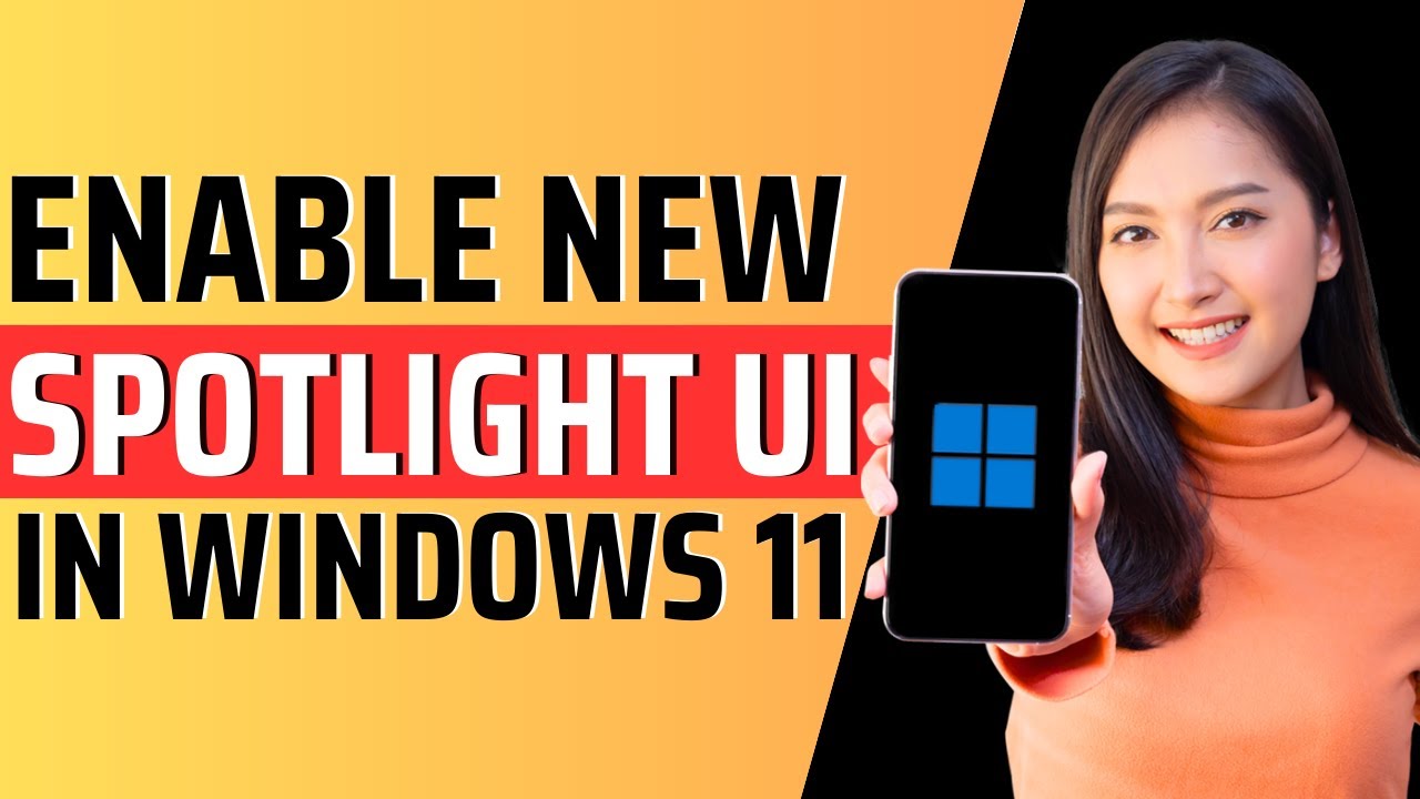 How to enable new spotlight ui in pc windows 11 - Full Guide 2023 - YouTube
