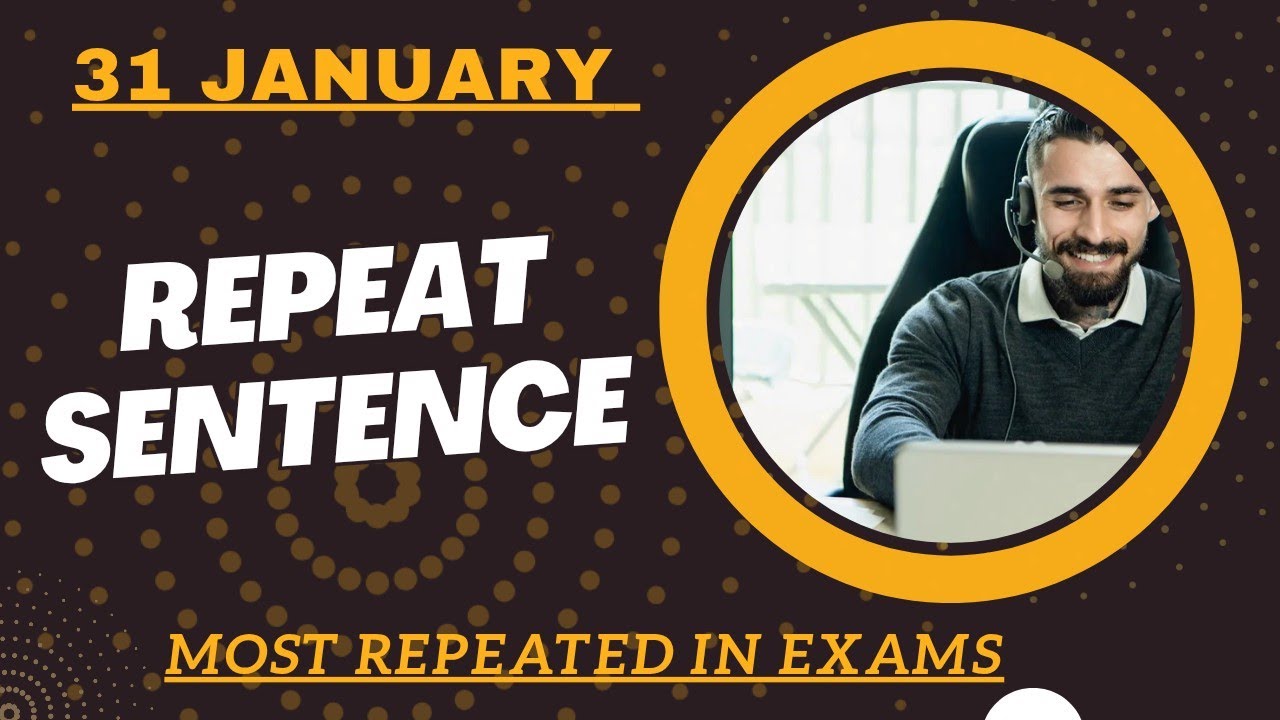 PTE Speaking Repeat Sentence 2025 | repeat sentence practice pte - YouTube