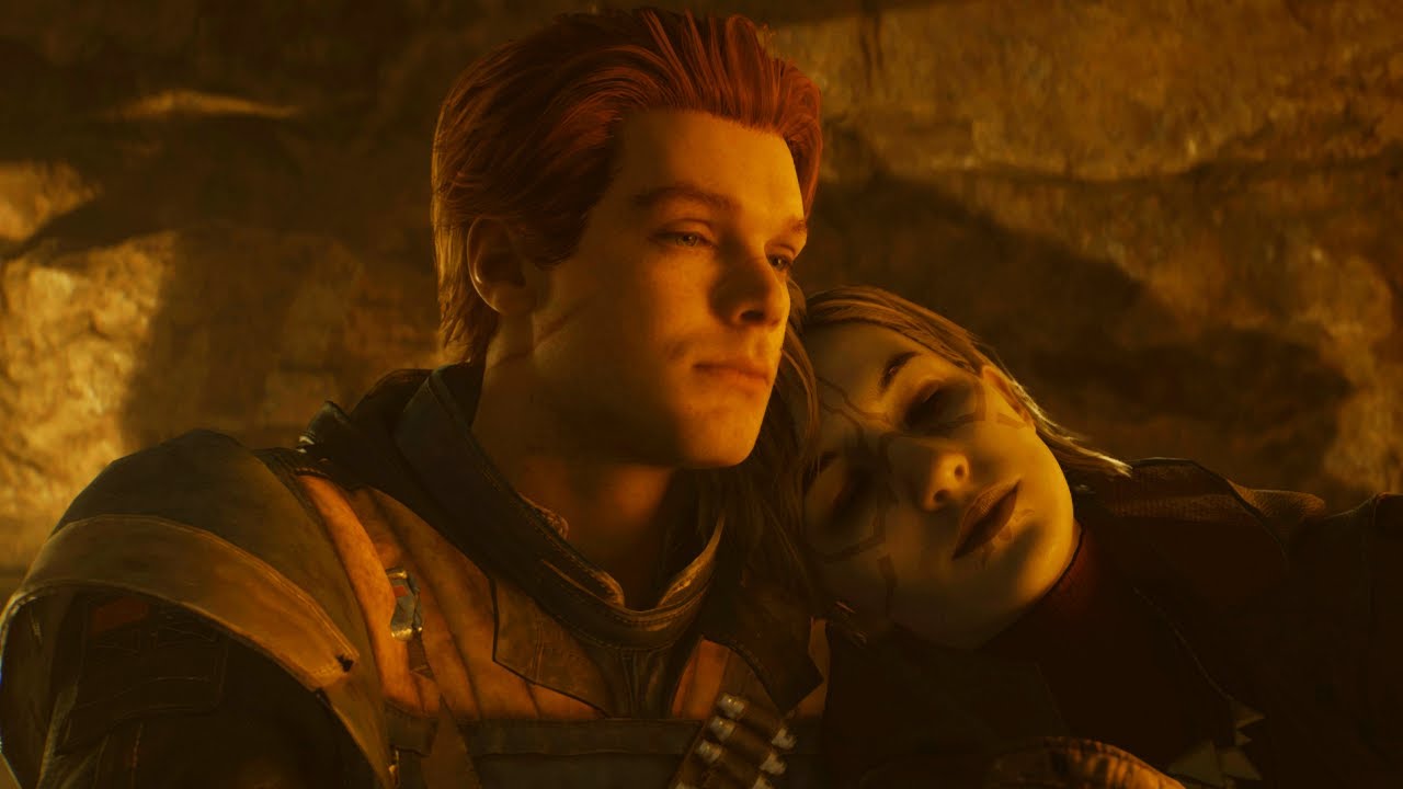 Merrin & Cal Rest By The Fire In STAR WARS Jedi: Survivor - YouTube