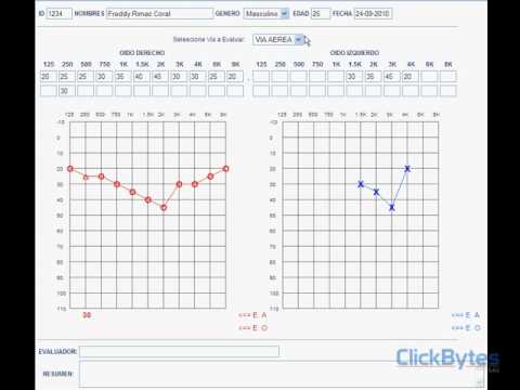 Gráfico Audiómetro Online - YouTube