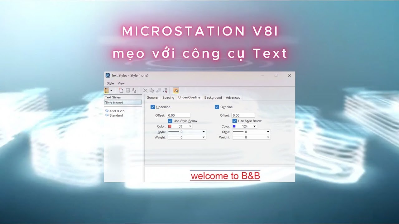 Microstation V8i Công Cụ Text Youtube