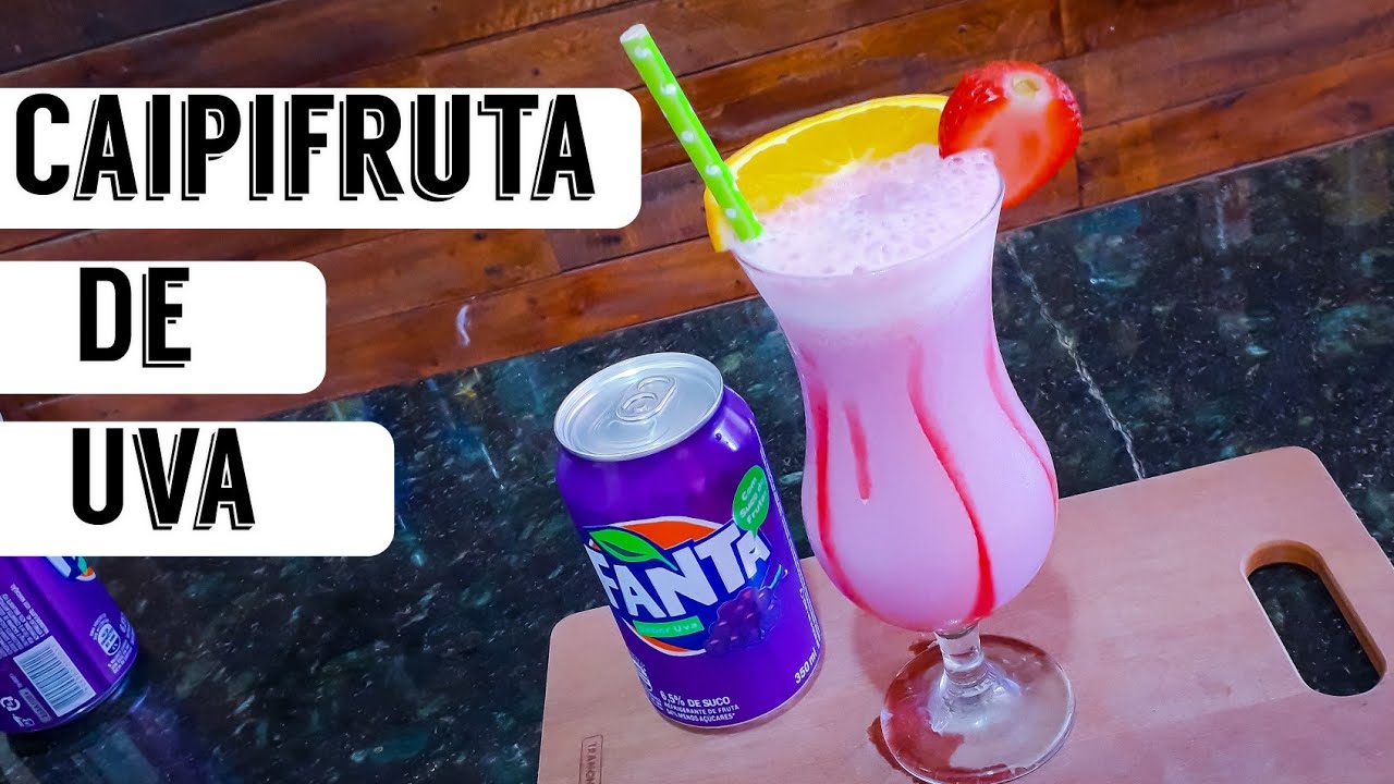 COMO FAZER CAIPIFRUTA DE UVA - YouTube