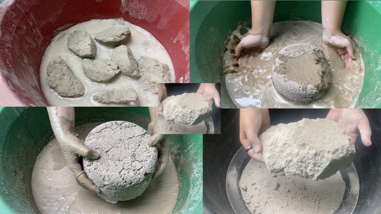 Three Videos Compilation,White Sand Cement,Mixture Of All Texture ...