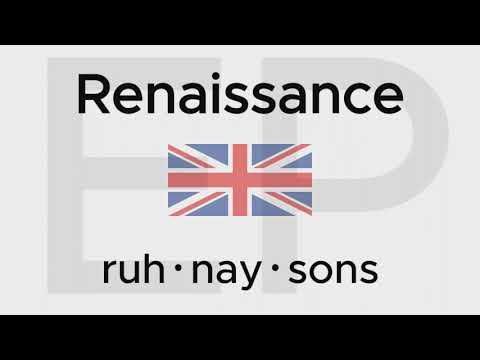 HOW TO PRONOUNCE RENAISSANCE (American and British) - YouTube