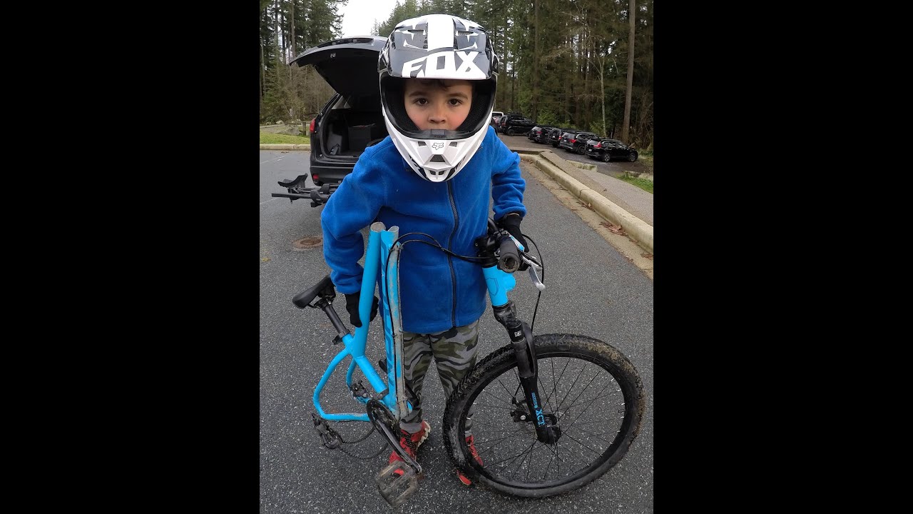 Max's bike snapped in half! - YouTube