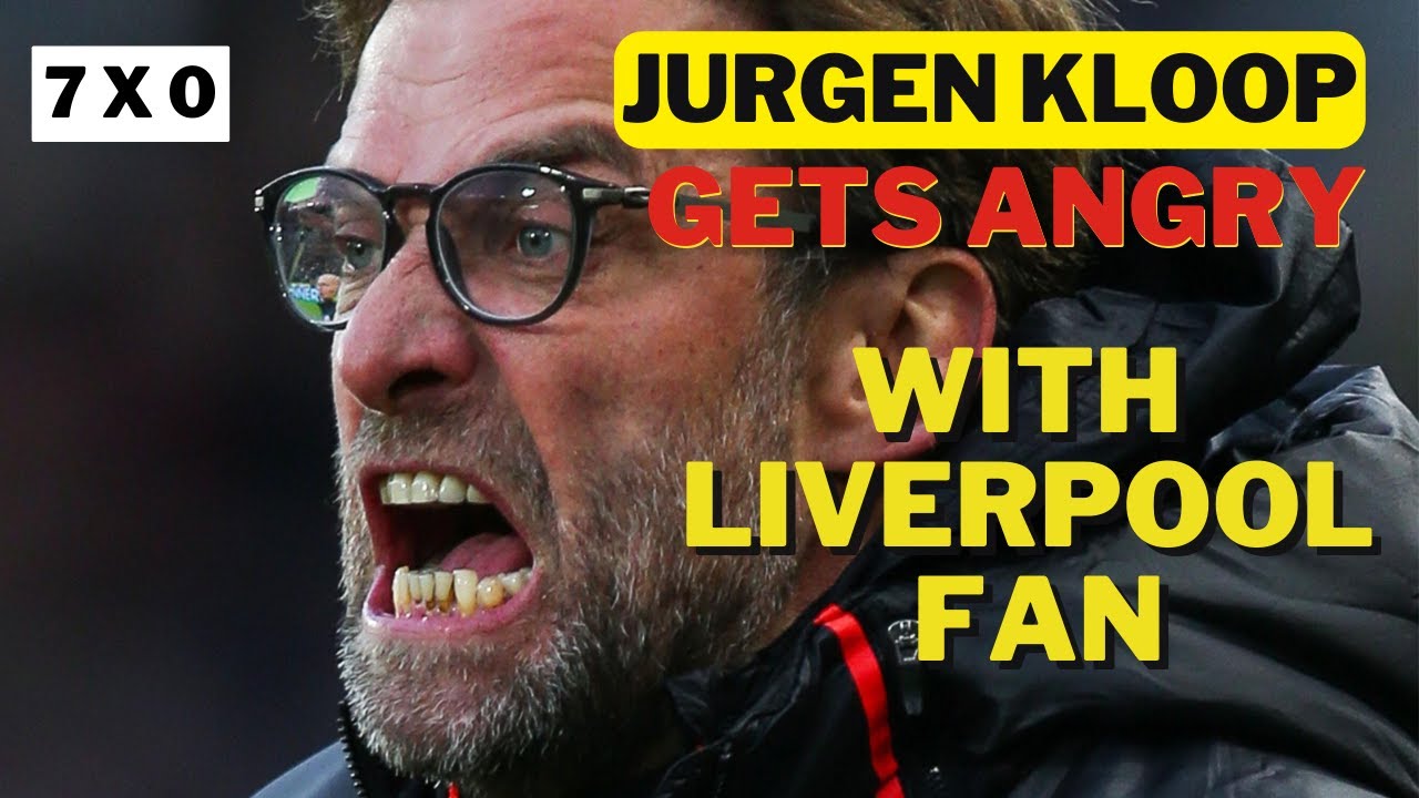 JURGEN KLOOP GETS ANGRY WITH LIVERPOOL FAN ⚽👀 - YouTube