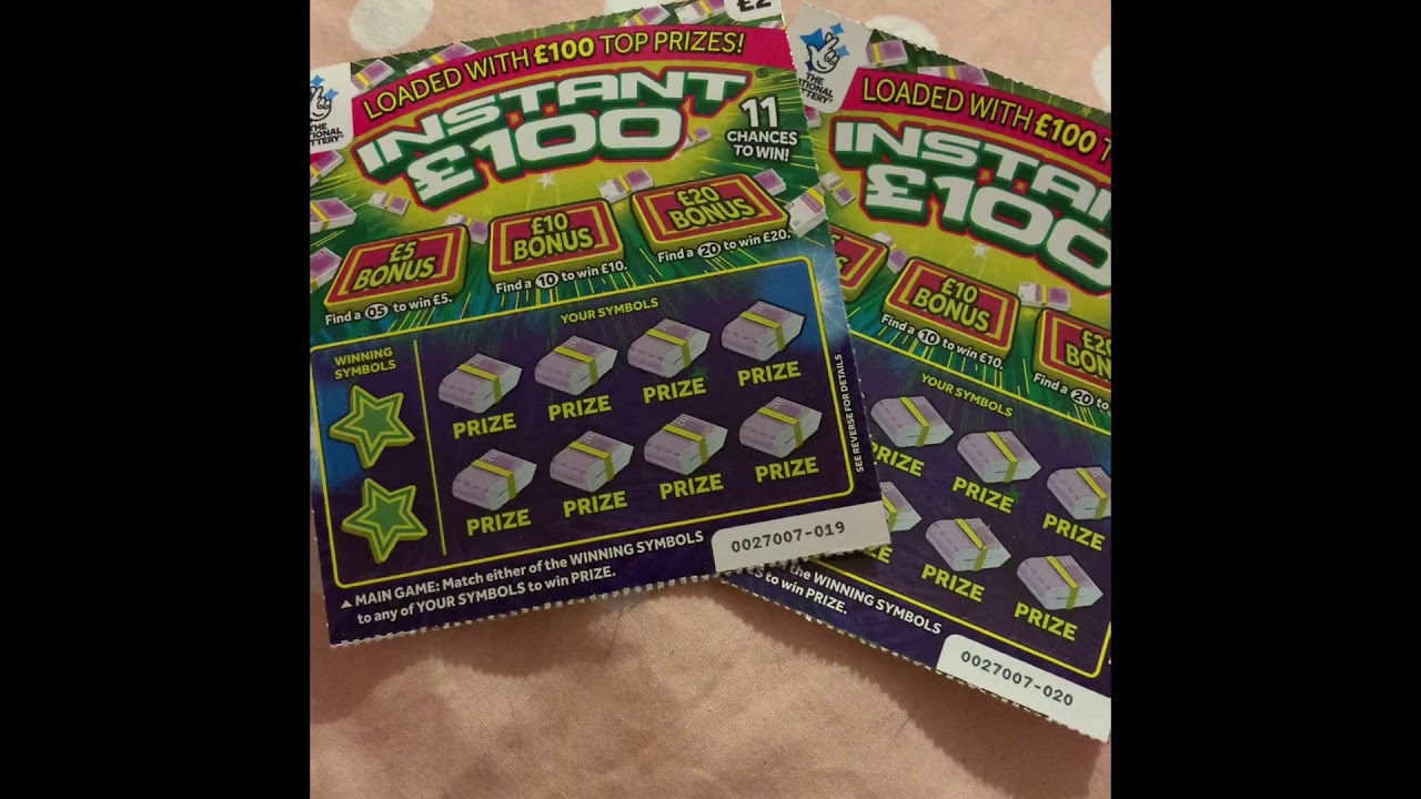 £2 instant £100 UK scratch card with profit 💪🏼👏🍀🤩💛 - YouTube